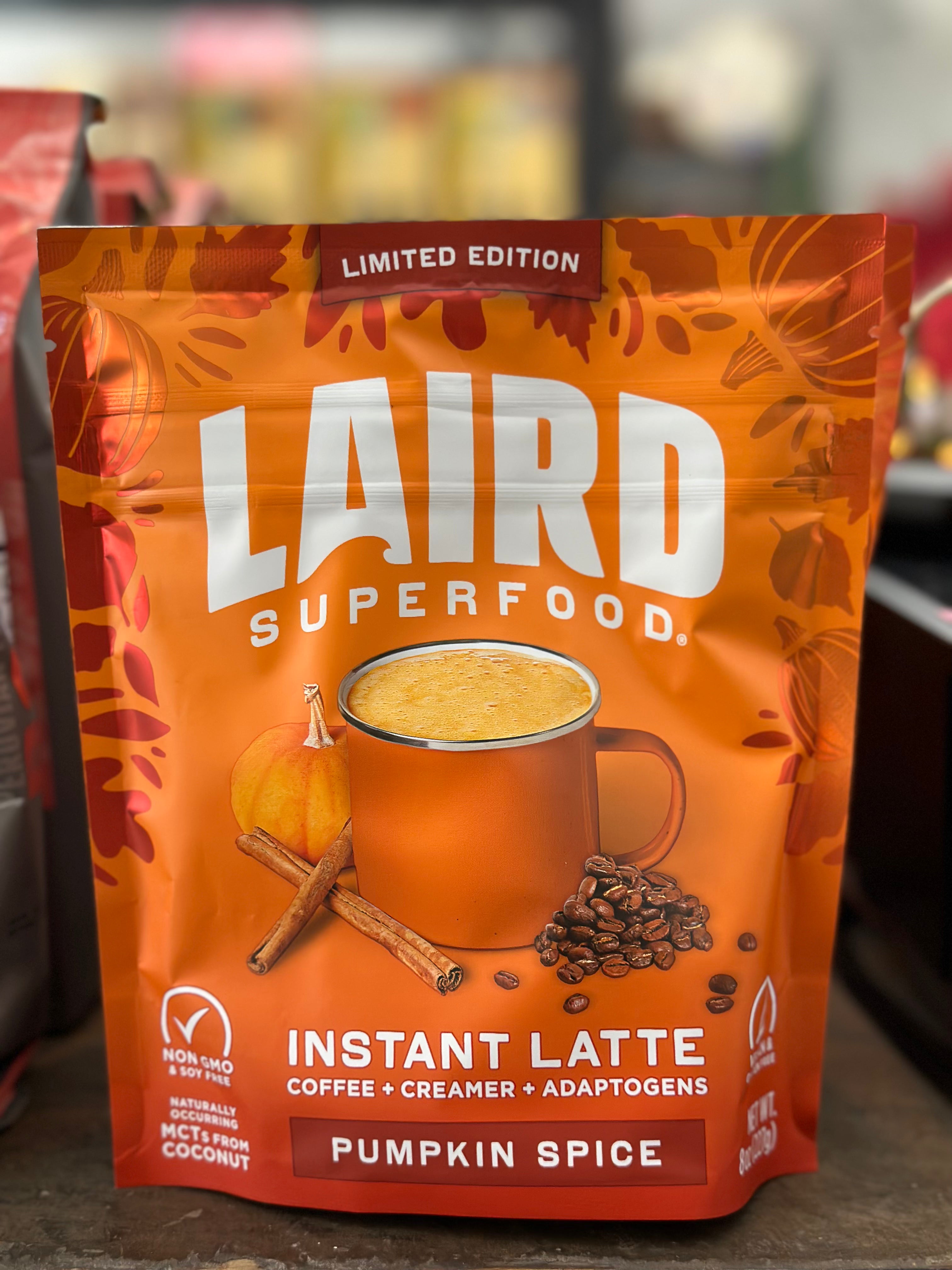 Laird Instant Latte Pumpkin Spice with Chaga, Lions Mane, Maitake and ...